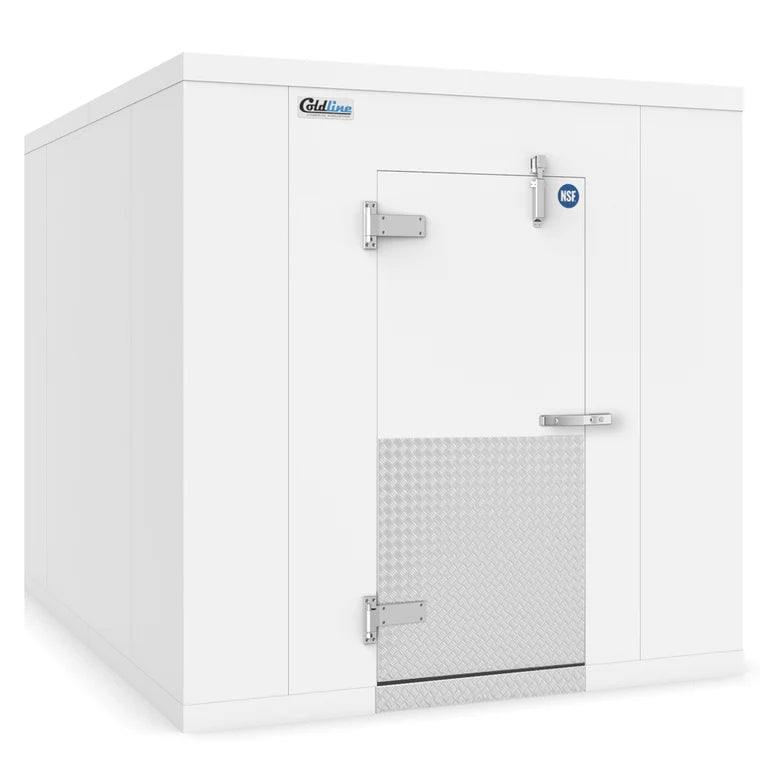 Coldline 8 x 12 Walk-in Freezer Box with Floor, Stainless Steel